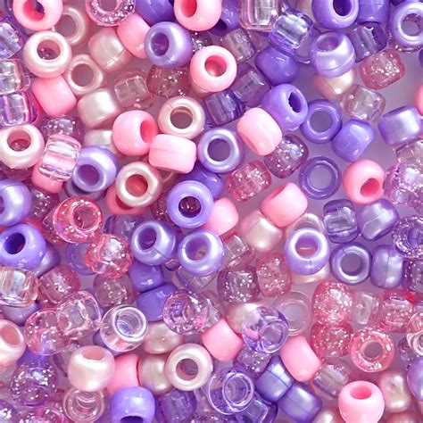 Pony Beads In Berry Colors Tagged Purple Beads Bead Bee
