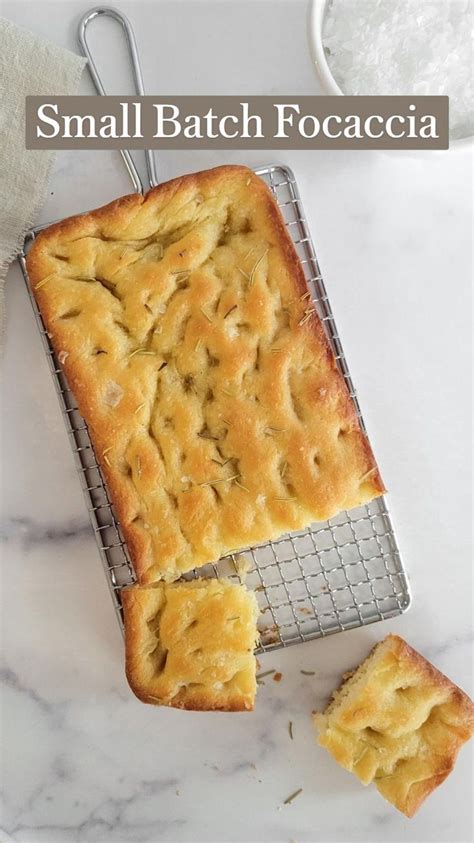 Small Batch Focaccia Recipe