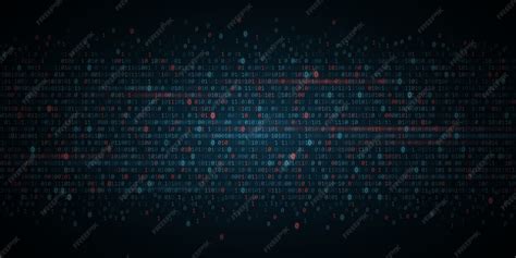 Premium Vector Abstract Programming Background Blue And Red Glowing