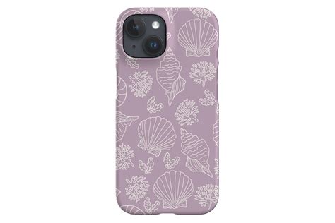Seashell Coral Reef Limited Edition Phone Case Line Art Ocean Sea Phone