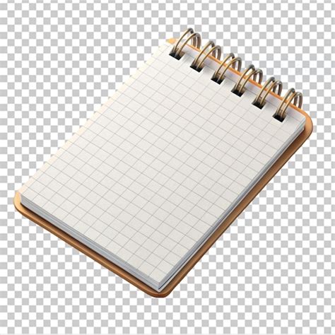 Premium PSD Notepad On Transparent Background