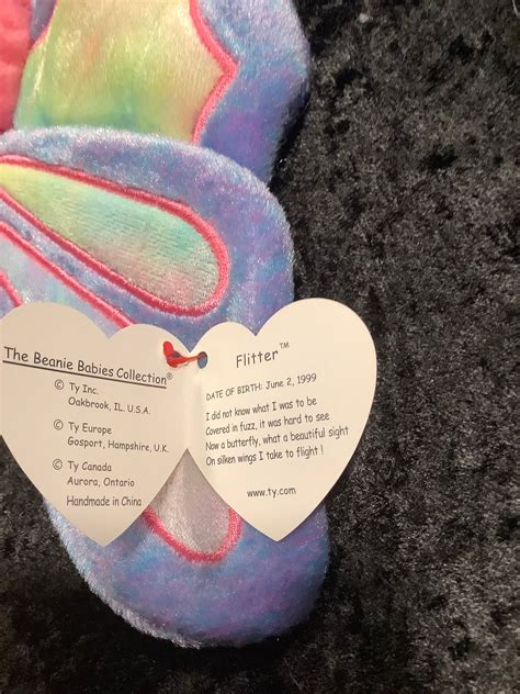 Flitter Rare Ty Beanie Etsy