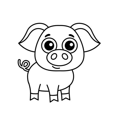 Cerdo Para Colorear Descarga Gratis Hojas De Colorear De Cerdo Para Niños