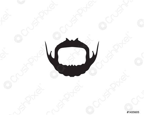 Moustache Logo Vector Template Stock Vector 1435605 Crushpixel