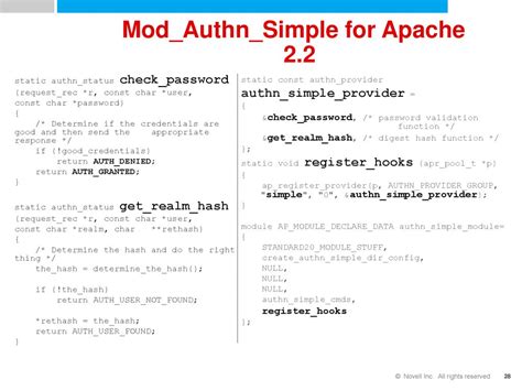 New Modular Authentication Architecture In Apache 22 And Beyond Ppt