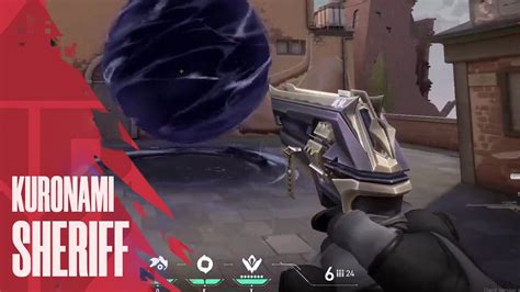 Kuronami Sheriff Skin Gameplay Valorant Kuronami Skins Youtube