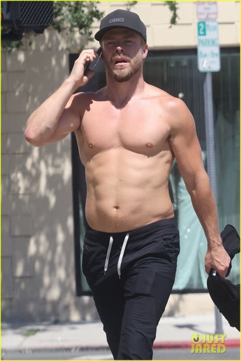 Derek Hough Looks Ripped While Going Shirtless After His Saturday