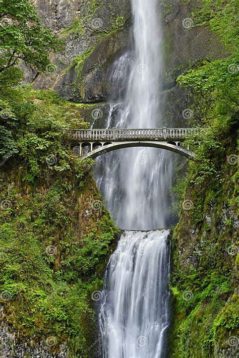 Benson Bridge Over Multnomah Falls Columbia River Gorge National