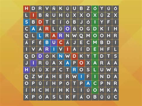 Tipos De Compuestos Wordsearch