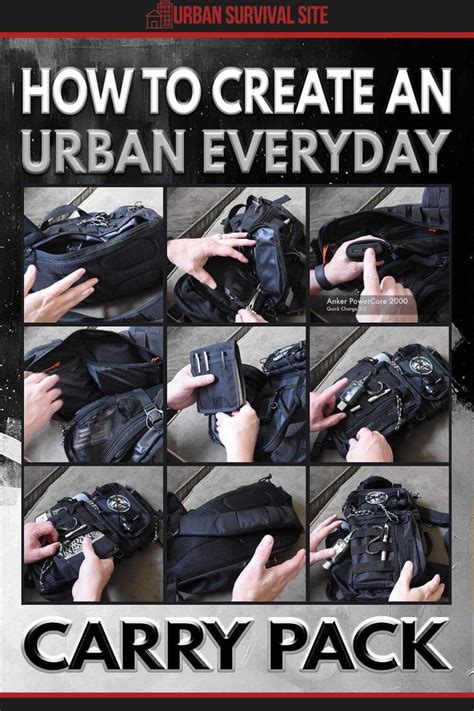 How To Create An Urban Everyday Carry Pack Edc Bag Everyday Carry