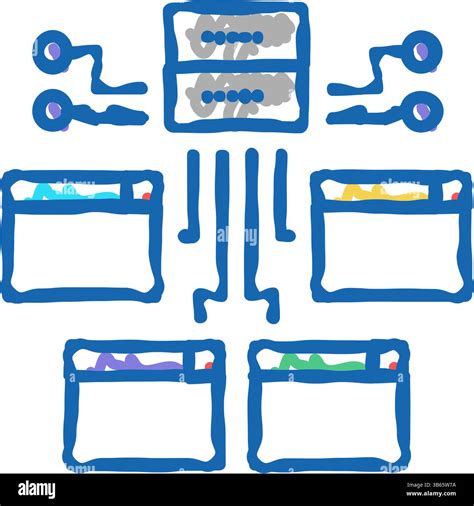 Ad Network Color Icon Stock Vector Images Alamy