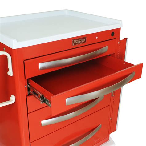 A Series Lightweight Aluminum Crash Cart Short Height Medium Width