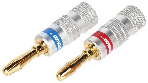 Pair Of Banana Type Plugs Ban Plug Hq Red Blue Vitalco Other