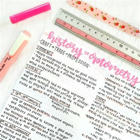 Optometry Notes Study Notes Optometry Studying Inspo
