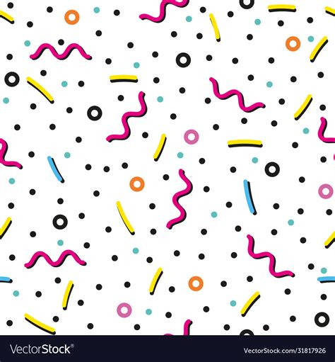 Hipsters Memphis Style Royalty Free Vector Image