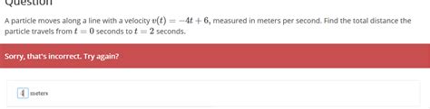 Solved A Particle Moves Along A Line With A Velocity V T Chegg