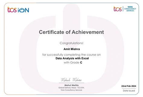 Amit M On Linkedin Dataanalytics Tcsioncertification Datascience