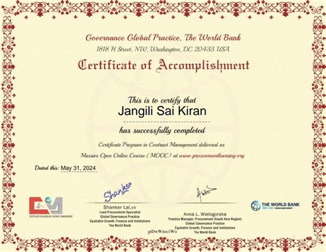 Jangili Sai Kiran On Linkedin Contractmanagement Mooc