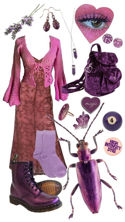 Purple Donacia Beetle Inspired Outfit Purple And Pink Outfit Ideas