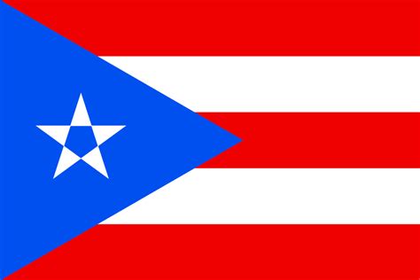 Printable Puerto Rican Flag