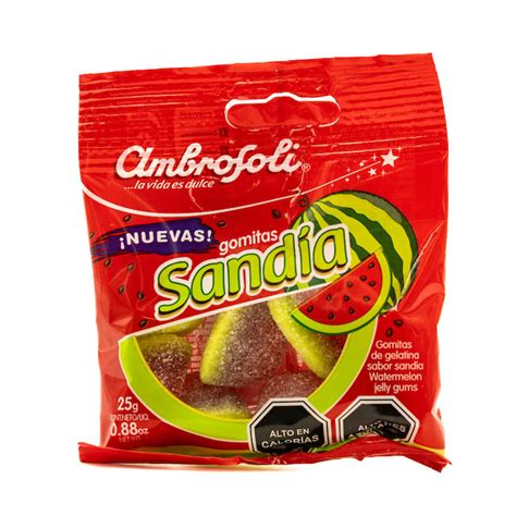 Gomitas Ambrosoli Sandia 25 Grs Licores Villafraz