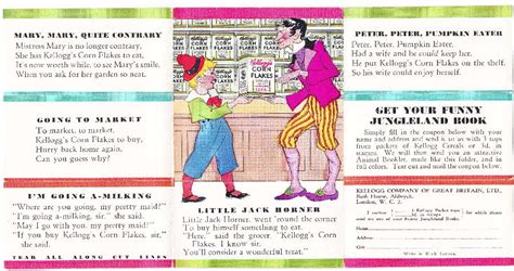 1932 Funny Jungleland Issued In Kelloggs Cornflakes Cereal