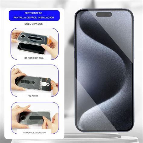 Protector Pantalla Iphone 14 Antiespía Kit Fácil Coolbox