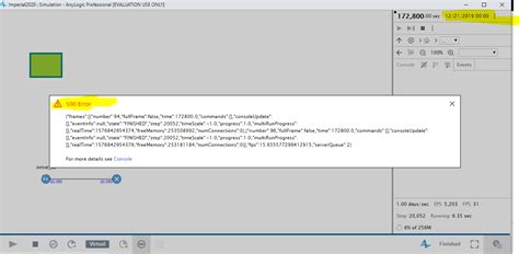 Simulation Anylogic Simple Process Memory Blowup Stack Overflow