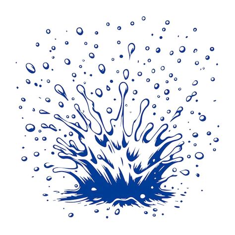 Premium Vector Splash Water Simple Vector Design