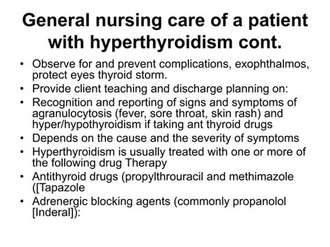 Session 30 Nursing Care Of A Patient With Hyperthyroidism Ppt