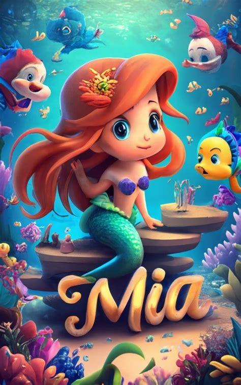 Ideogram Iconic Wallpaper Disney Names Disney Ariel