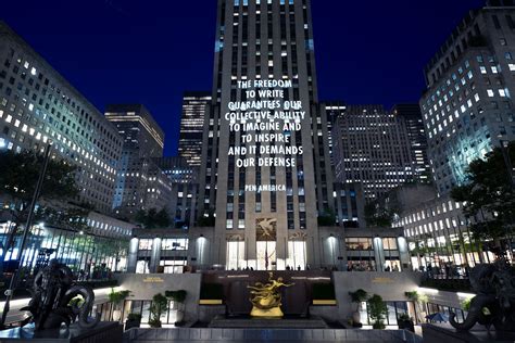Jenny Holzer Projection Takes Over Rockefeller Center In Support Of