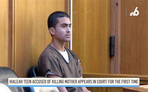 Derek Rosa 13 Accused Of Killing Mom Sits Emotionless As Dad Blows Him Kiss At First Court