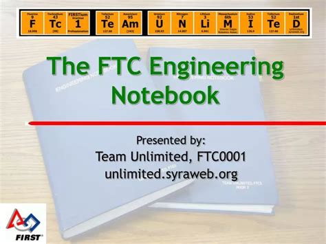 Ppt The Ftc Engineering Notebook Powerpoint Presentation Free