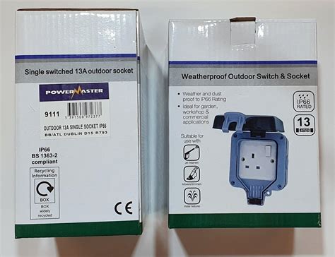 Weatherproof Outdoor Switched Socket 1 Socket Doran Electronics