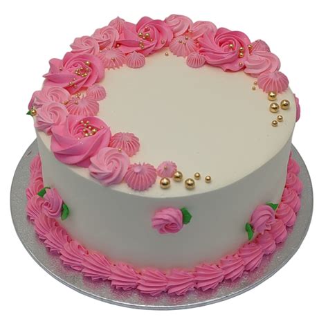 Pink Rosset Cake Delicious Custom Cake For Pickup And Delivery In