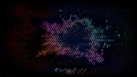 Abstract Digital Binary Code Background