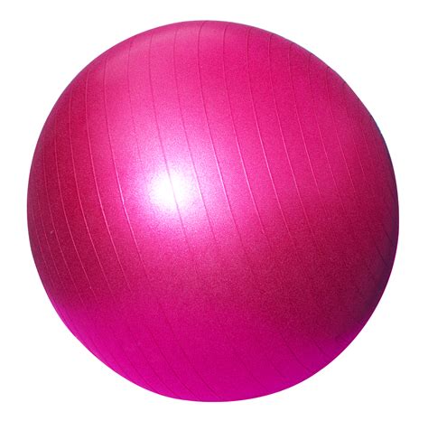 Pink Fitness Ball Stability Exercise Workout Pilates Png