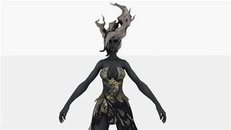 3d Dryad Model Turbosquid 2364768