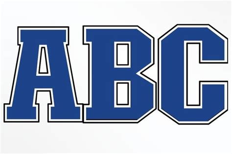 Blue And Black Sports Font Alphabet Set Graphic By Me 2 You Digitals