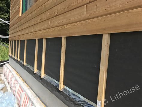 Exterior Wall Membrane Battens Larch Cladding Larch Architectuur