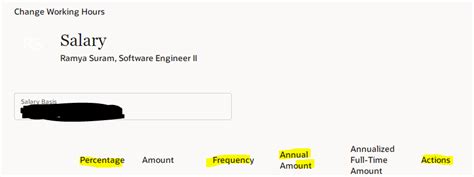 Redwood How To Hide Fields In The Salary Sectionpercentage Frequency