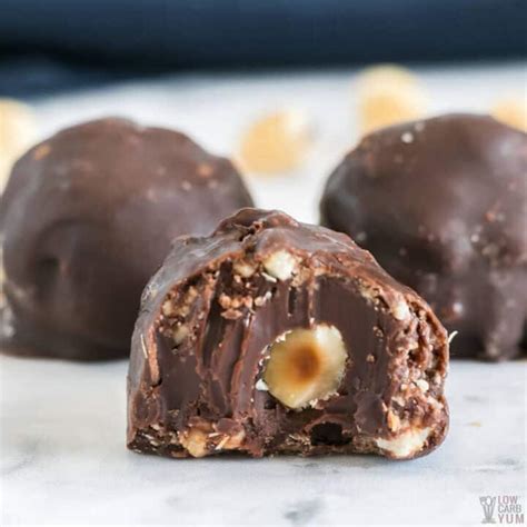 Keto Hazelnut Chocolate Candy Balls Low Carb Yum