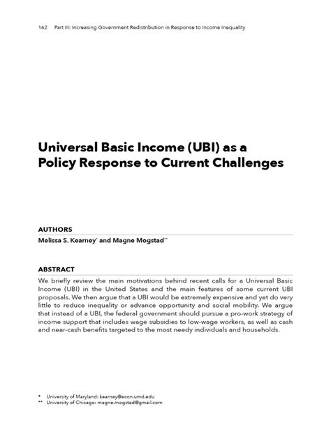 Maintaining The Strength Of American Capialism Universal Basic Income