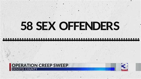 Desoto County Rounds Up 58 Sex Offenders