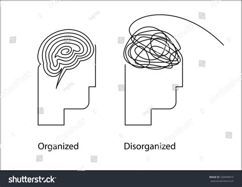 Organized Vs Disorganized Order Chaos Stock Vector Royalty Free 328409015