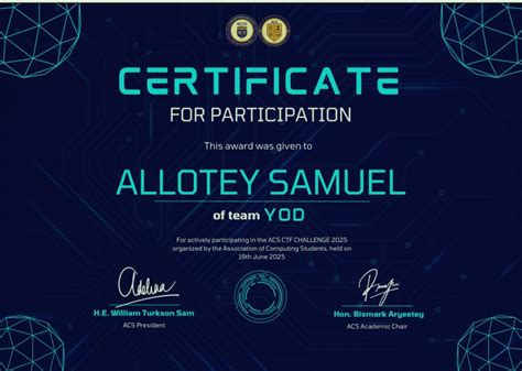 Ctf Hackathon Cybersecurity Ethicalhacking Acsweek Gctu Infosec