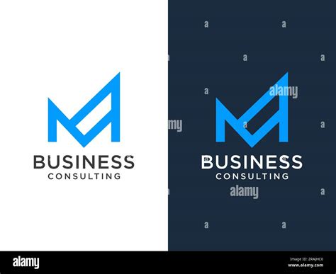Letter M Line Logo Design Linear Creative Minimal Monogram Symbol Universal Elegant Vector