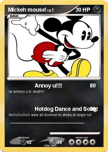 Pokémon Mickeh Mouse Annoy U My Pokemon Card