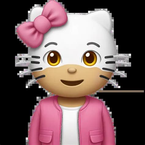 Hello Kitty Saludando Emoji Ai Emoji Generator